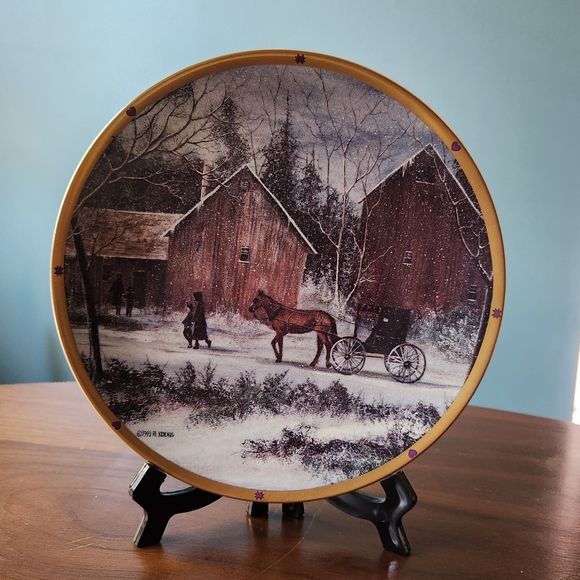 Lenox | Accents | Lenox Snowy Day From The Plain Folk Plate Collection ...